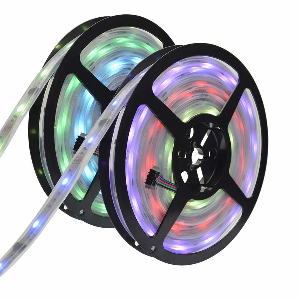 RGB Magic Şerit LED – 12V, WS2811, 5 Metre, 60 LED/m, IP68, Suya Dayanıklı, Adreslenebilir ...