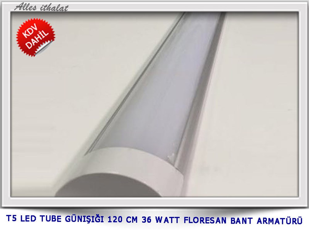 T5 GÜNIŞIĞI 120 CM 36 WATT FLORESAN BANT ARMATÜRÜ