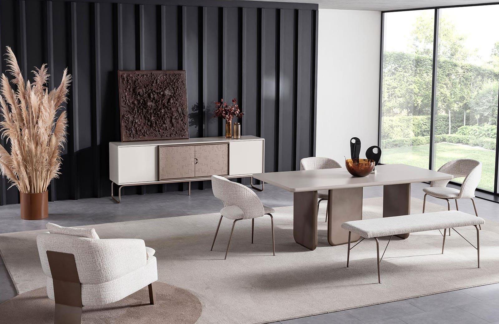 Evaa V2 Yemek Odası Takımı | Engince Mobilya