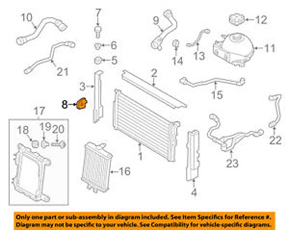 BMW Radyatör Ayağı 17118620732