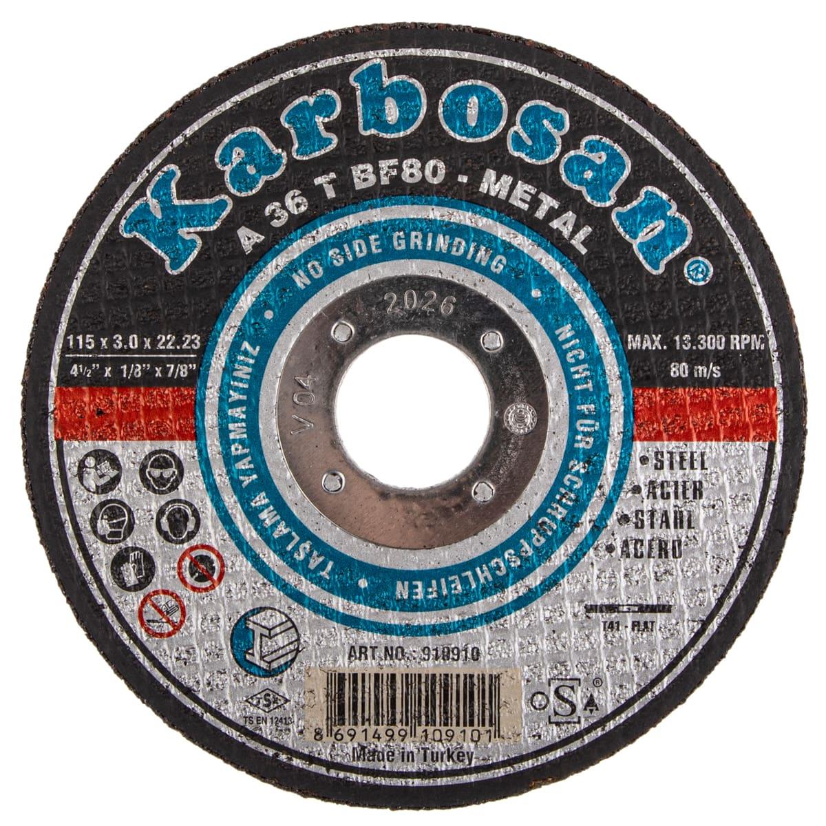 Karbosan Metal Kesici 115*3,0*22,23 - BabaHirdavat.com