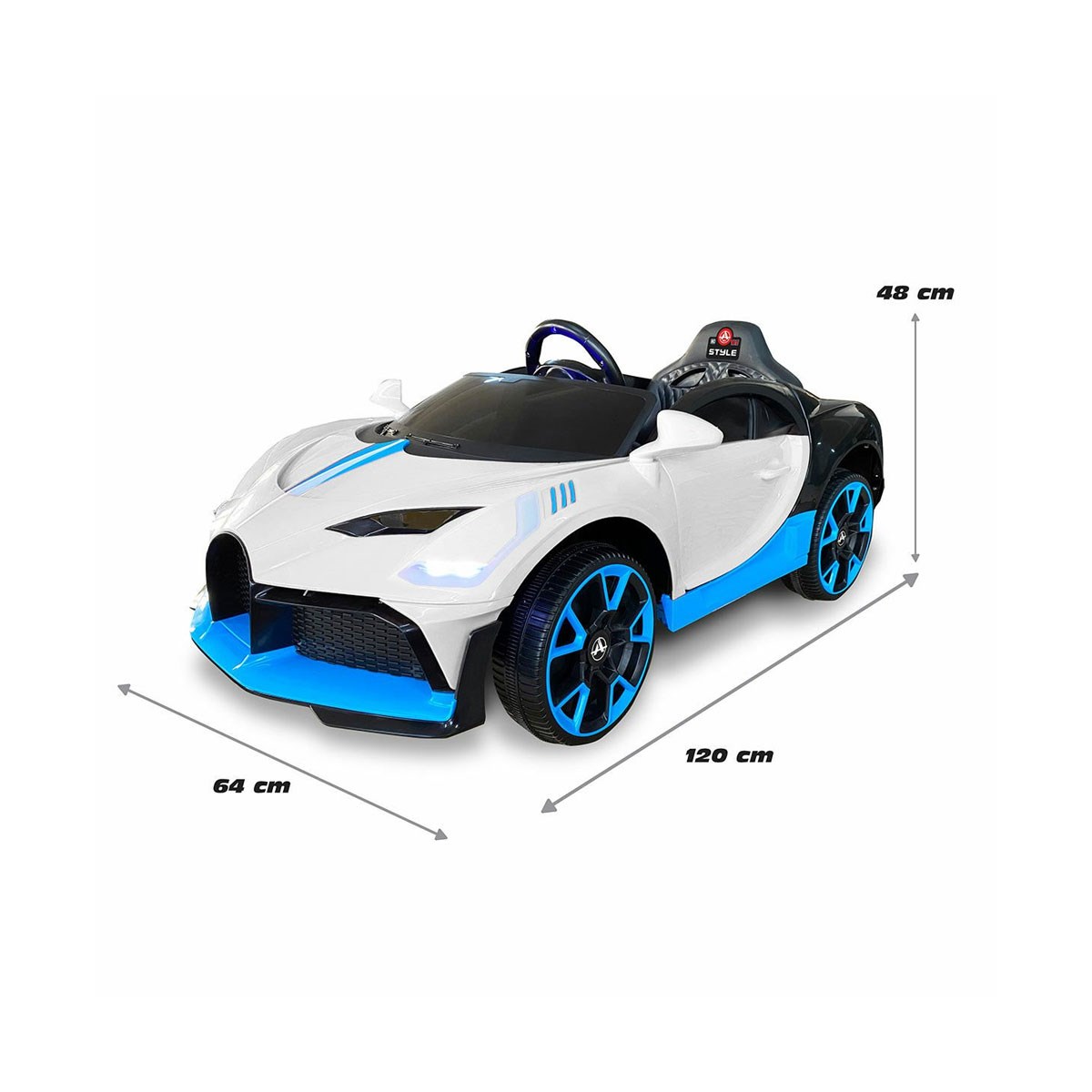 Akar Oyuncak Style 4X2 12 Volt Akülü Araba Beyaz | Mutlu Bebe