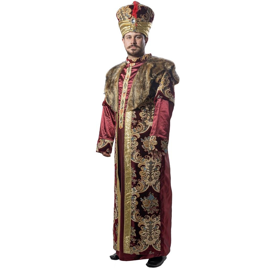 Şehzade Beyazıt Kıyafeti Yetişkin Erkek Osmanlı Padişah Kostümü Bordo ...