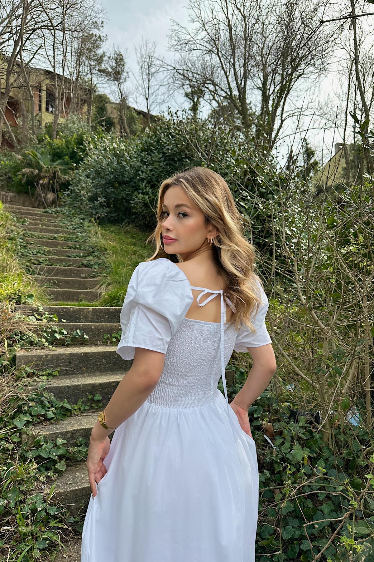 Arkası Gipe Detaylı Elbise - My Love Butik | Modadaki Göz Alıcı Şıklık