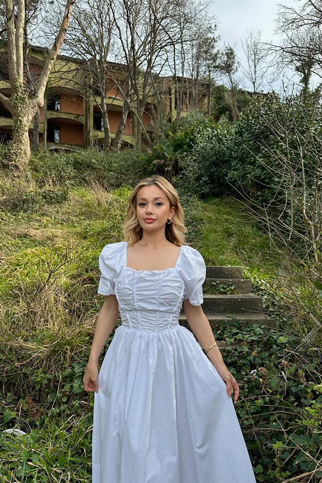 Arkası Gipe Detaylı Elbise - My Love Butik | Modadaki Göz Alıcı Şıklık