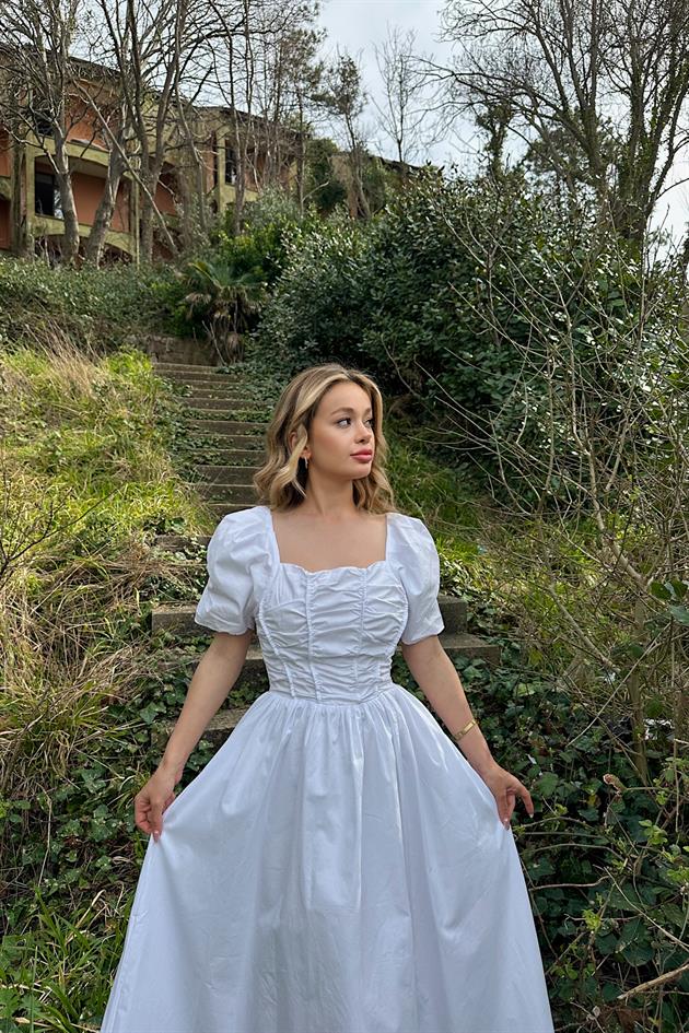 Arkası Gipe Detaylı Elbise - My Love Butik | Modadaki Göz Alıcı Şıklık