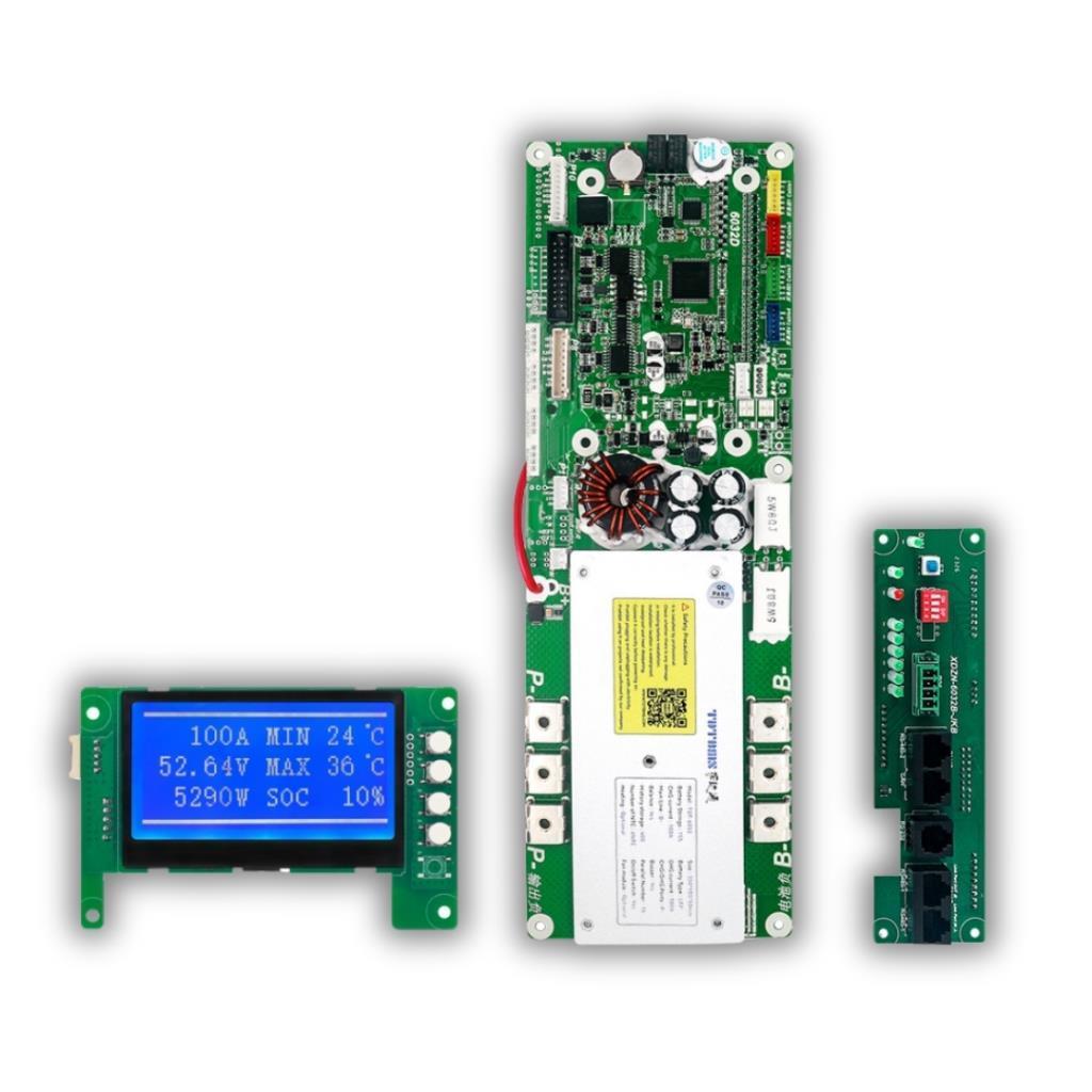 TDT BMS LCD Ekranlı Smart 13S-16S 48V 200A LiFePO4 ESS