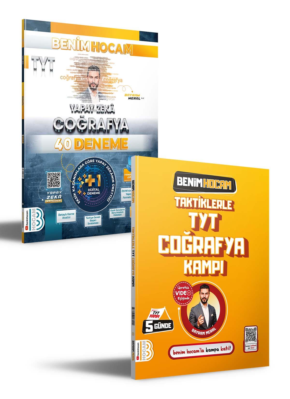 Taktiklerle TYT Coğrafya Kampı ve Yapay Zekâ 40 Deneme Seti Benim Hocam Yayınları