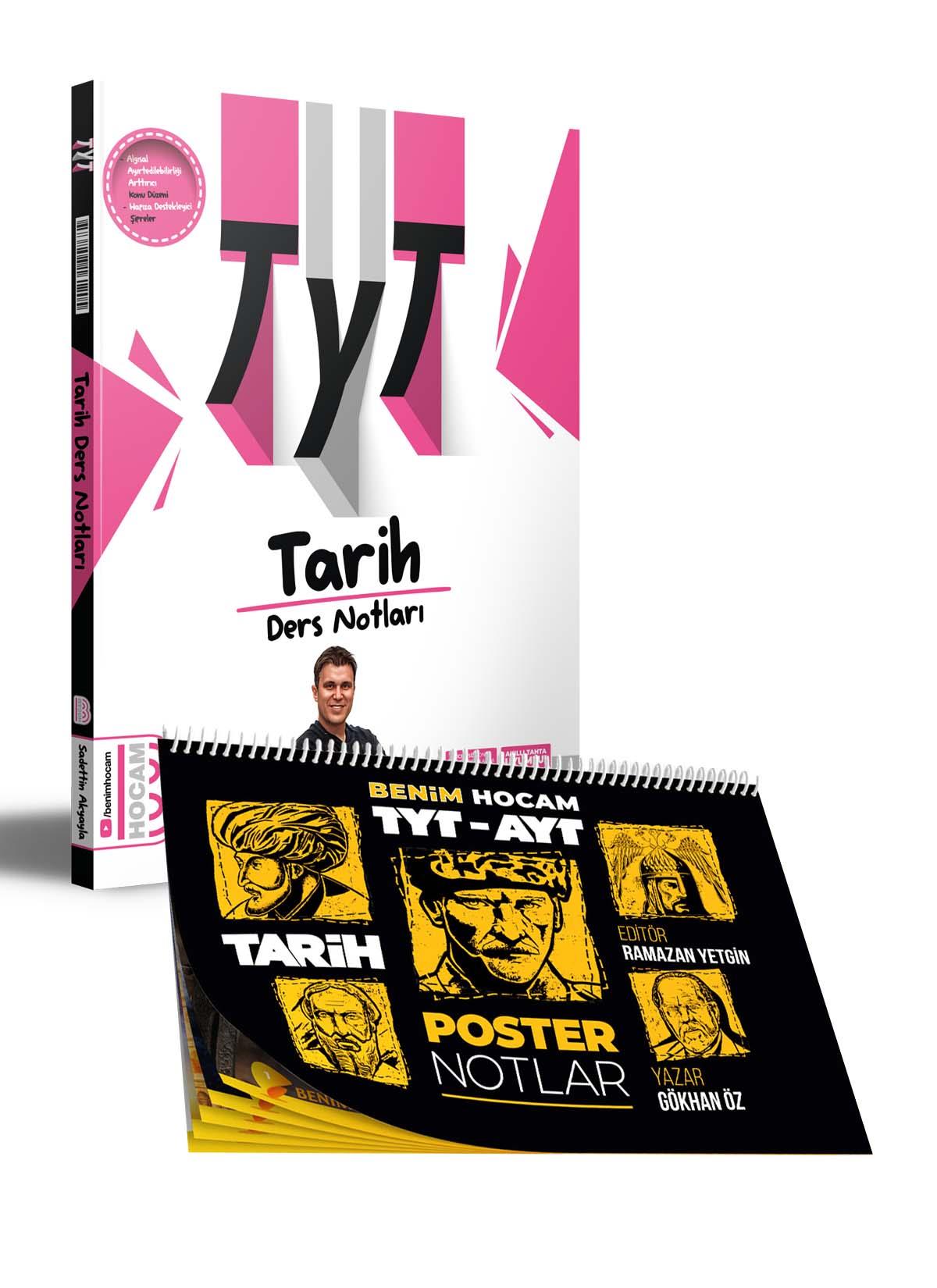 2024 TYT Tarih Ders Notları ve TYT-AYT Tarih Poster Notlar Benim Hocam Yayınları