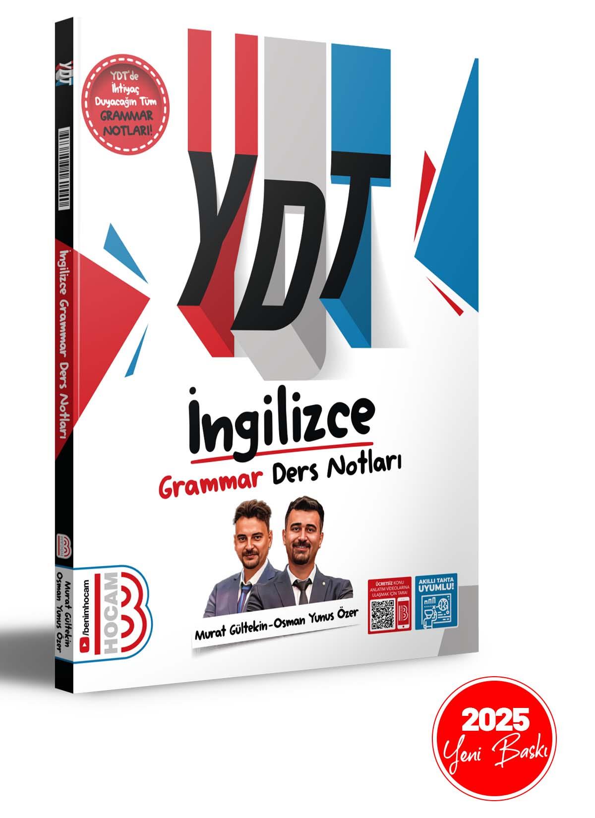 2025 YDT İngilizce Grammar Ders Notları Soru Bankası ve Deneme Seti ...