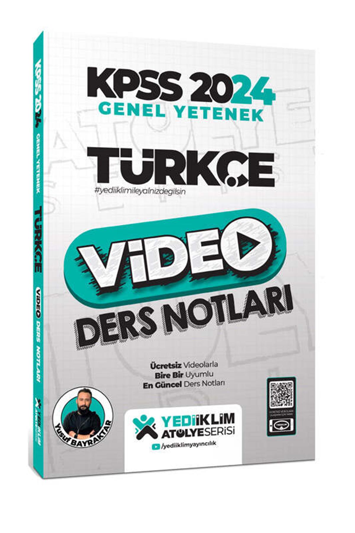 Yediiklim Yayınları 2024 KPSS Atölye Serisi Türkçe Video Ders Notları Yediiklim Yayınları 2024 KPSS Atölye Serisi Türkçe Video Ders Notları