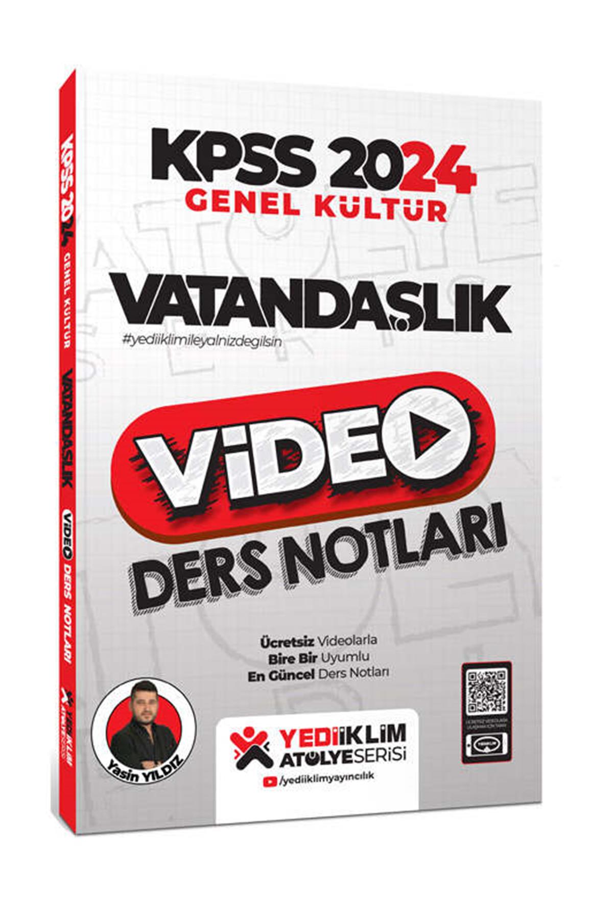 Yediiklim Yayınları 2024 KPSS Atölye Serisi Vatandaşlık Video Ders Notları Yediiklim Yayınları 2024 KPSS Atölye Serisi Vatandaşlık Video Ders Notları