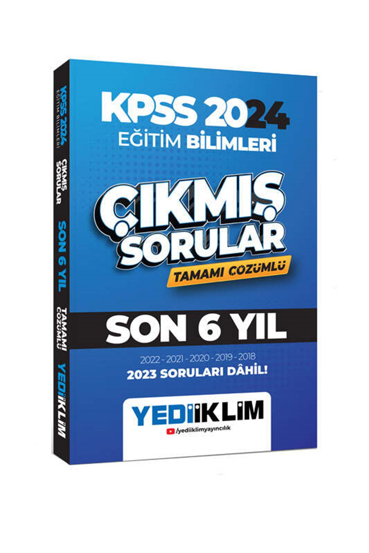 Yediiklim Yayınları 2024 KPSS Eğitim Bilimleri Son 6 Yıl Tamamı Çözümlü ... Yediiklim Yayınları 2024 KPSS Eğitim Bilimleri Son 6 Yıl Tamamı Çözümlü ...