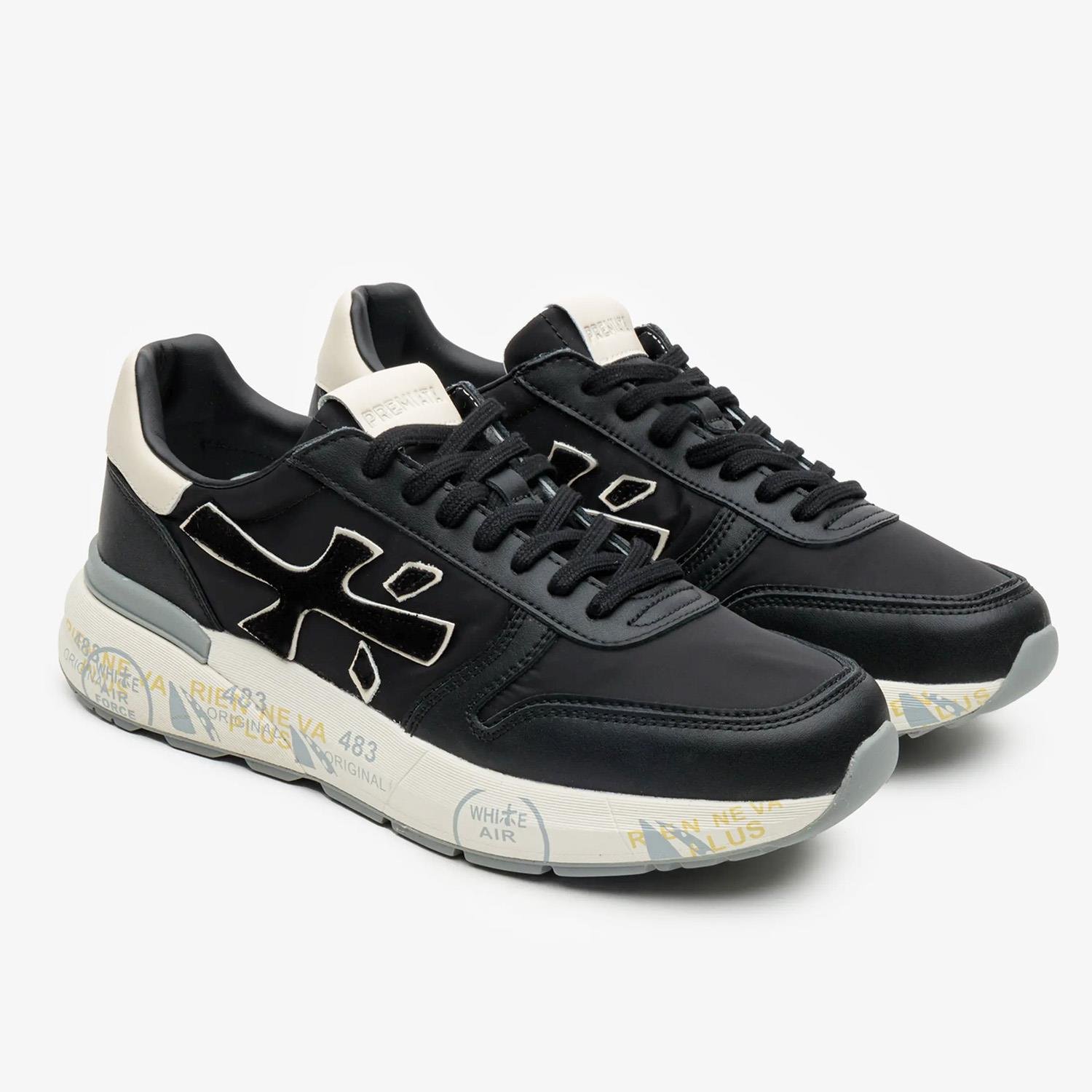 Premiata Siyah Mick 7249 Erkek Sneaker | Flower Ayakkabı