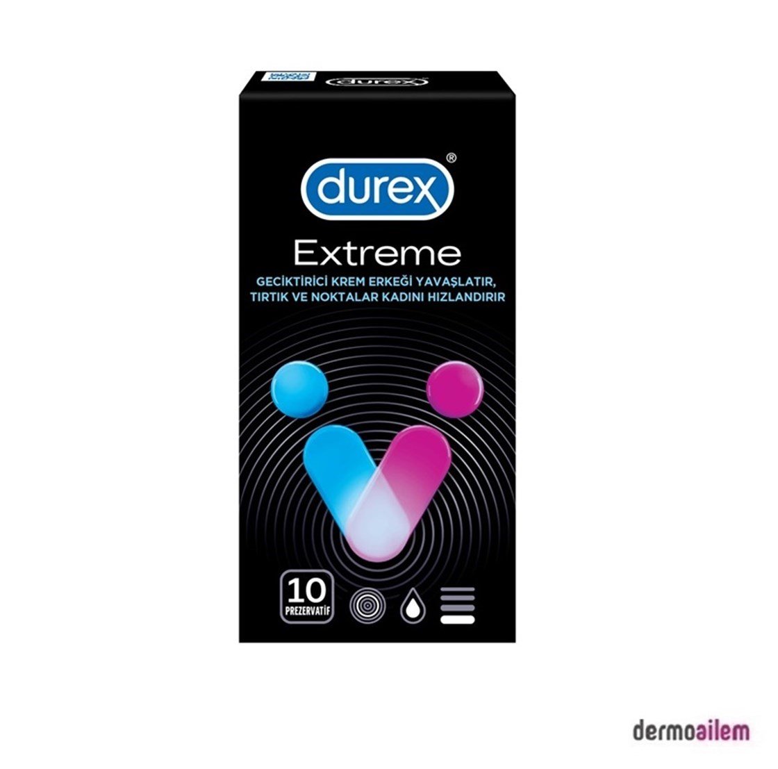 Durex Extreme Prezervatif 10 Adet Fiyatları İndirimli | Dermoailem.com