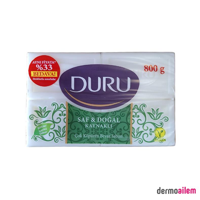 Duru Saf & Doğal Kaynaklı Beyaz Sabun 4x200 gr Ürünü Fiyatları | Dermoailem