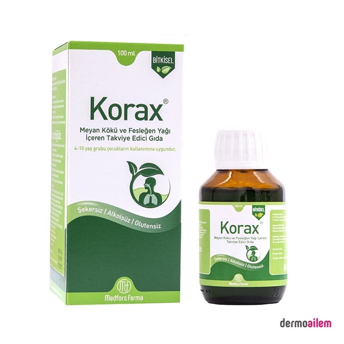 Korax Bitkisel Şurup 100 ml Fiyatları İndirimli | Dermoailem.com