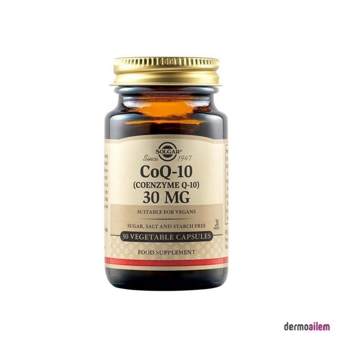 Solgar Coenzyme Q-10 30mg 30 Kapsül Fiyatları İndirimli | Dermoailem.com