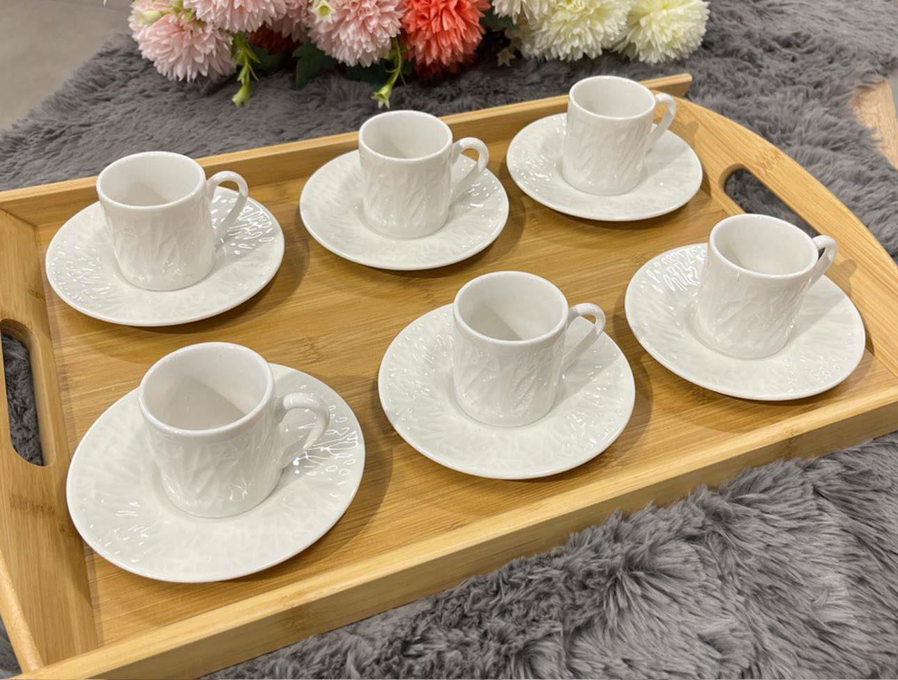 BAMBUM Lara - 6 Kişilik Kahve Fincan Takımı Pyra