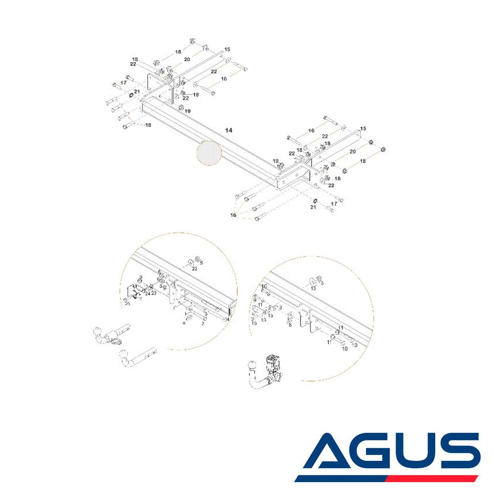 MERCEDES GLK Çeki Demiri X204 2009-2015 Suv Fiyatı 2024 | AGUS