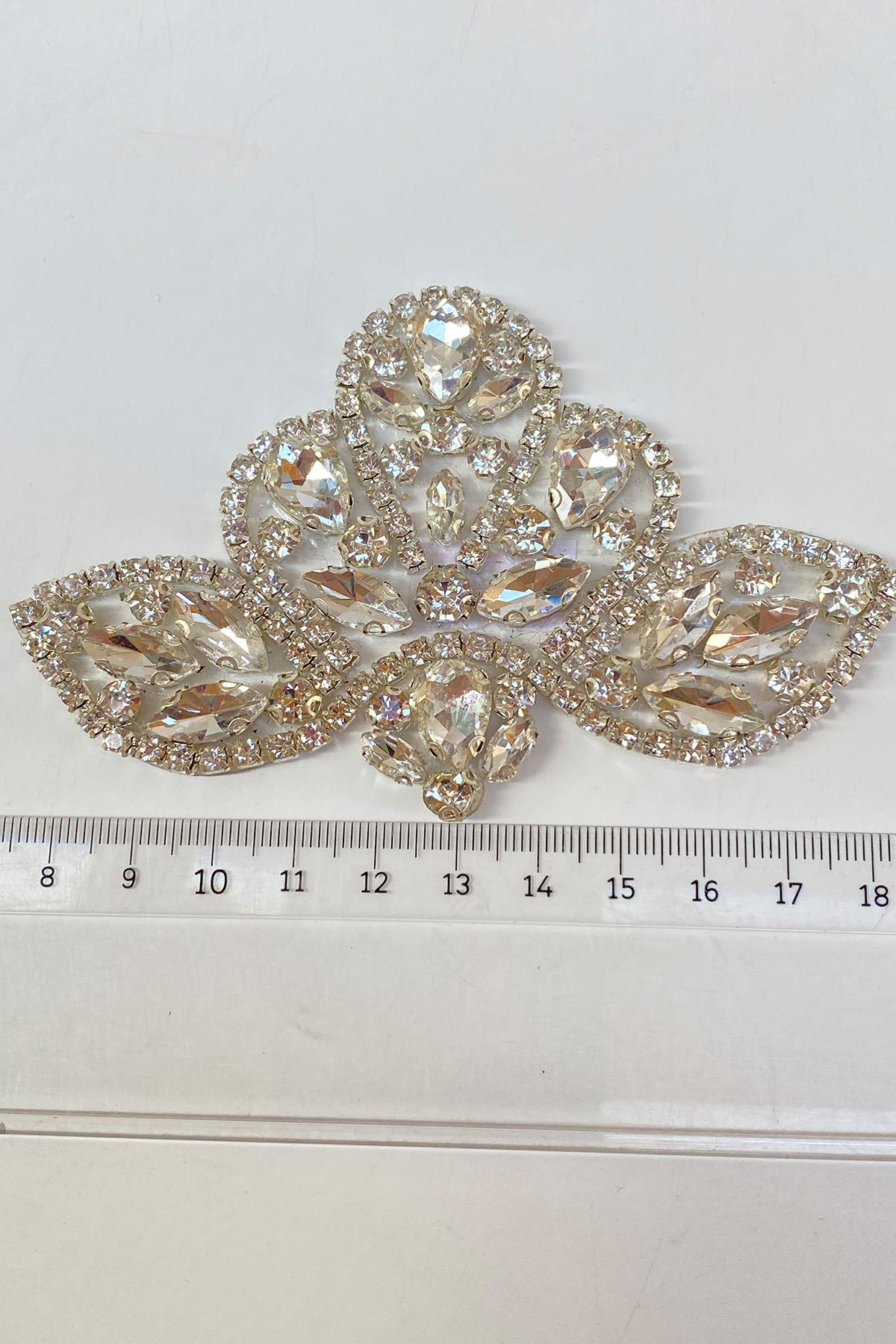 Iron-On Shiny Stone Applique with Epaulette Motif | Daydreamer