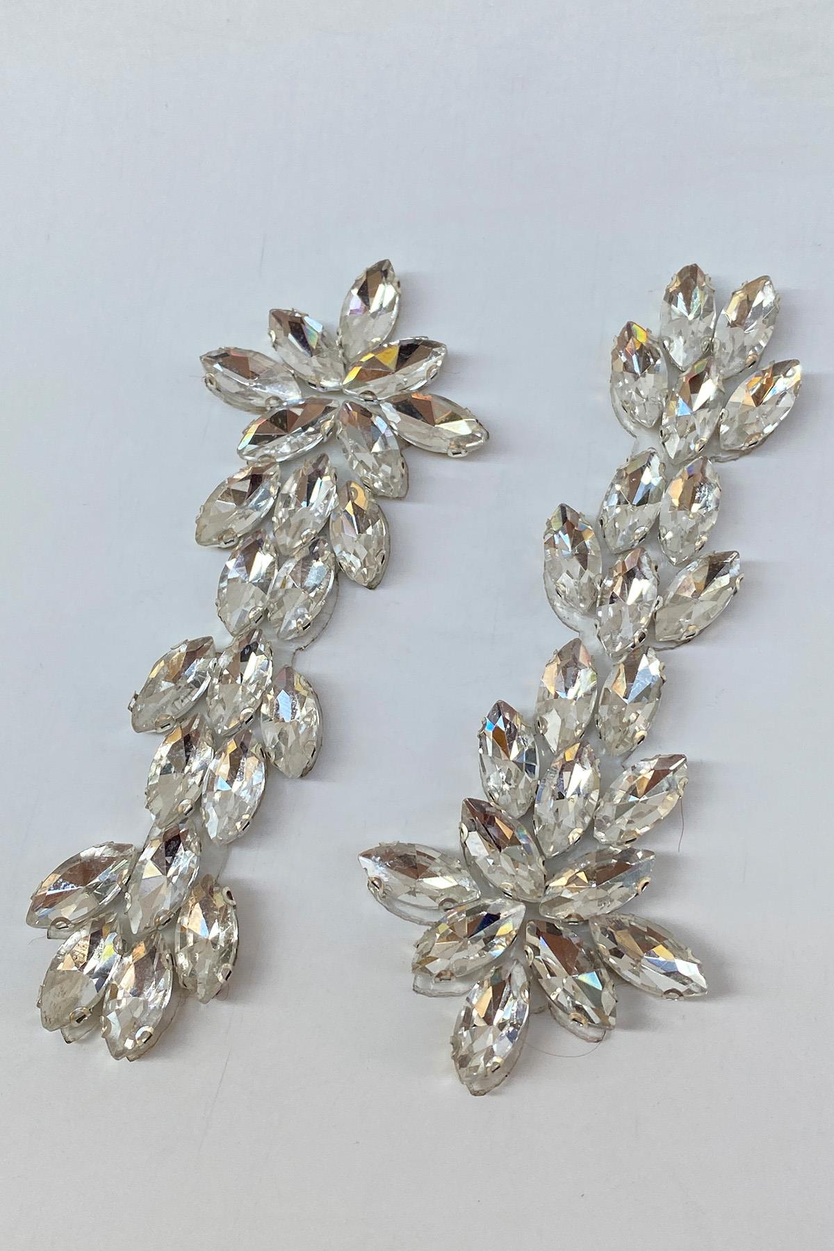 Shiny Iron-on Stone Applique Brooch with Shuttle Stone | Daydreamer