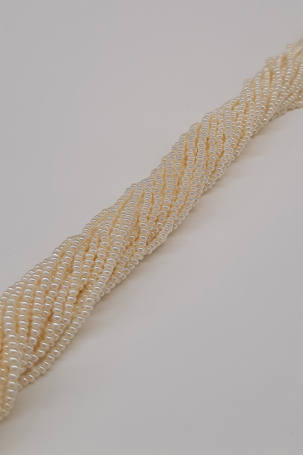 Parlak Krem Dizi Kum Boncuk | Hayalperest
