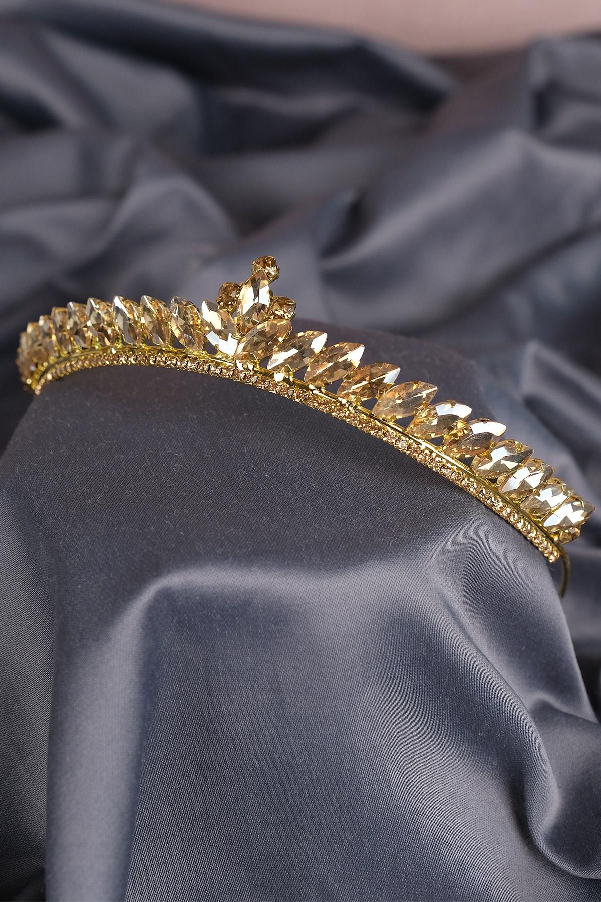 Wholesale Honey Color Ece Model Thin Bridal Henna Crown | Daydreamer