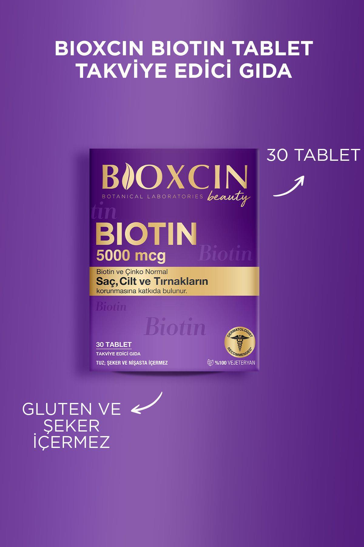 BIOXCIN Biotin 5000 Mcg 30 Tablet 1 Alana 1 Bedava
