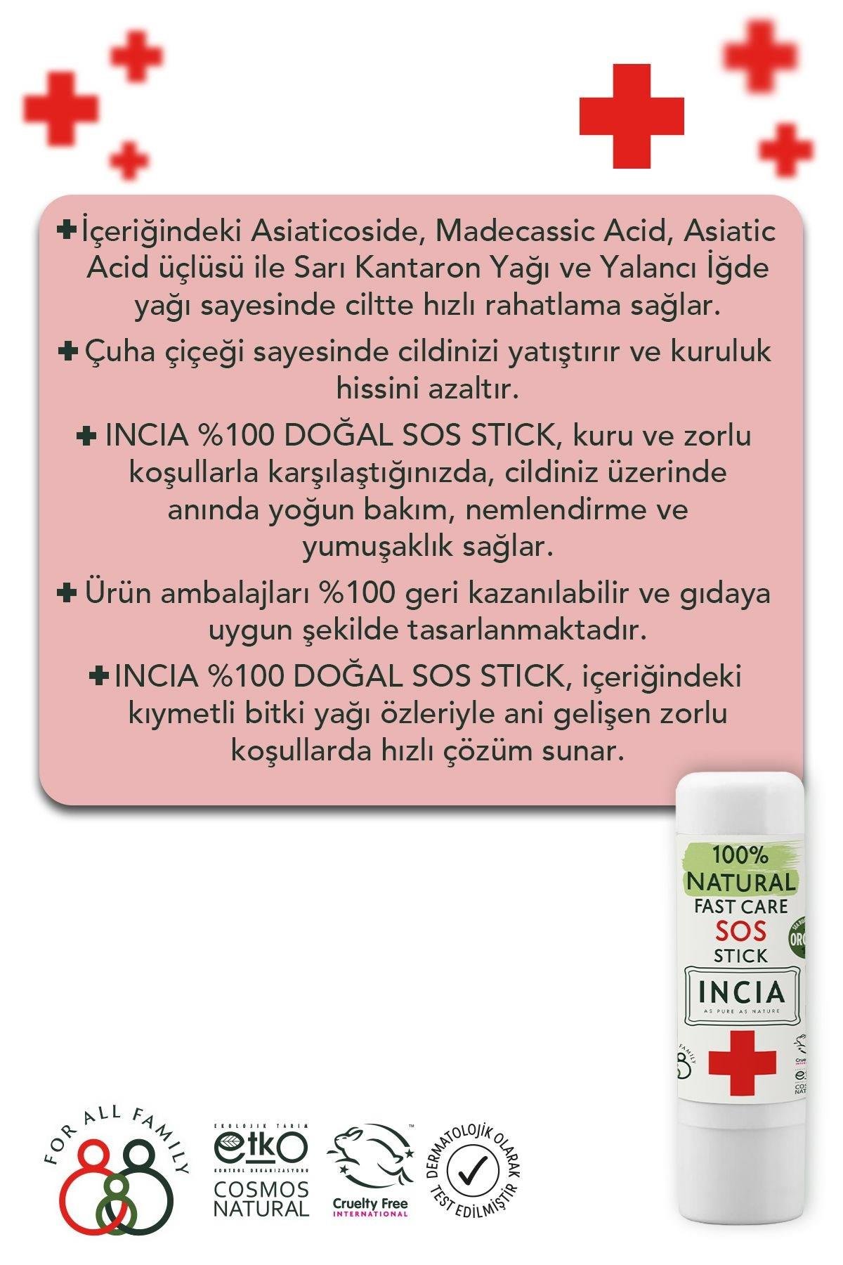 INCIA %100 Doğal SOS Stick 6 gr