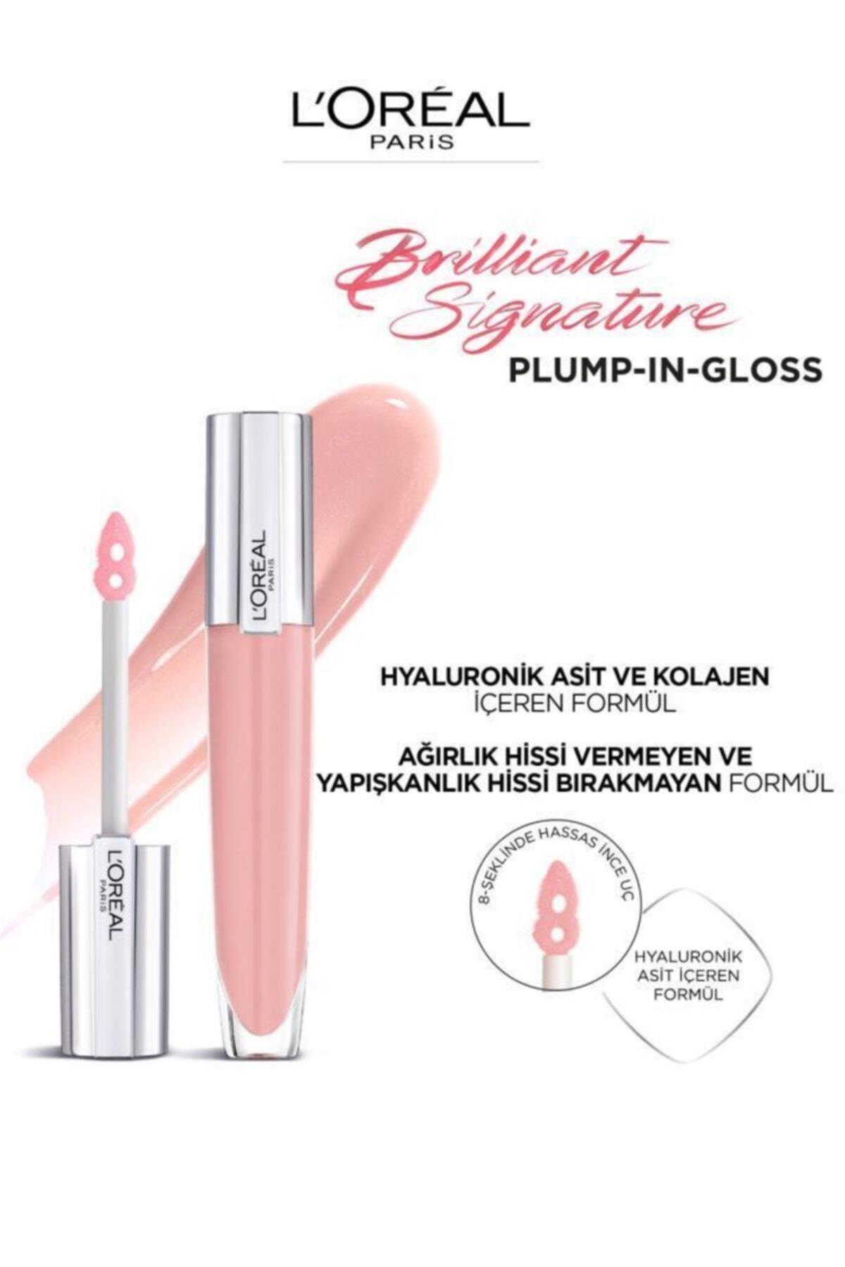 L'OREAL PARIS Brilliant Signature Plump in Gloss Ruj- 402 Soar
