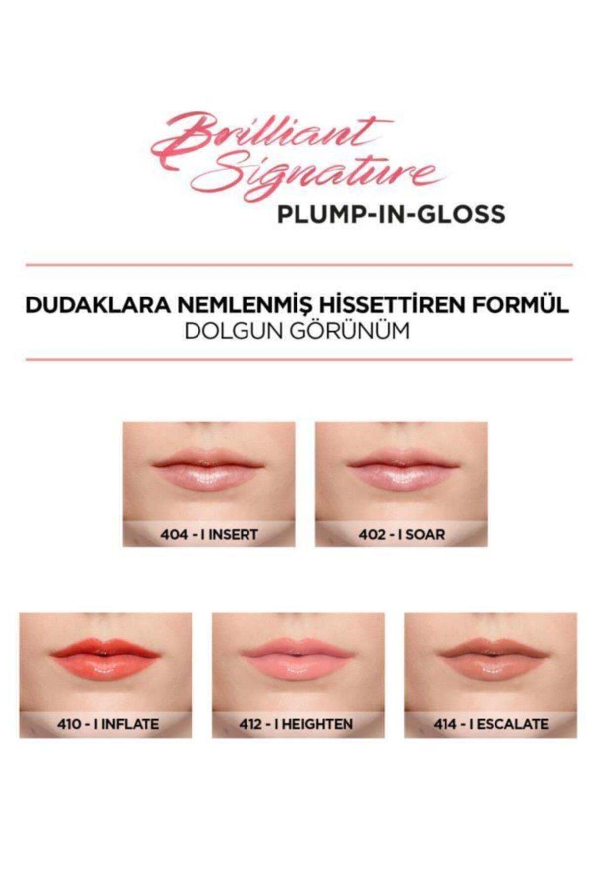 L'OREAL PARIS Brilliant Signature Plump in Gloss Ruj- 402 Soar