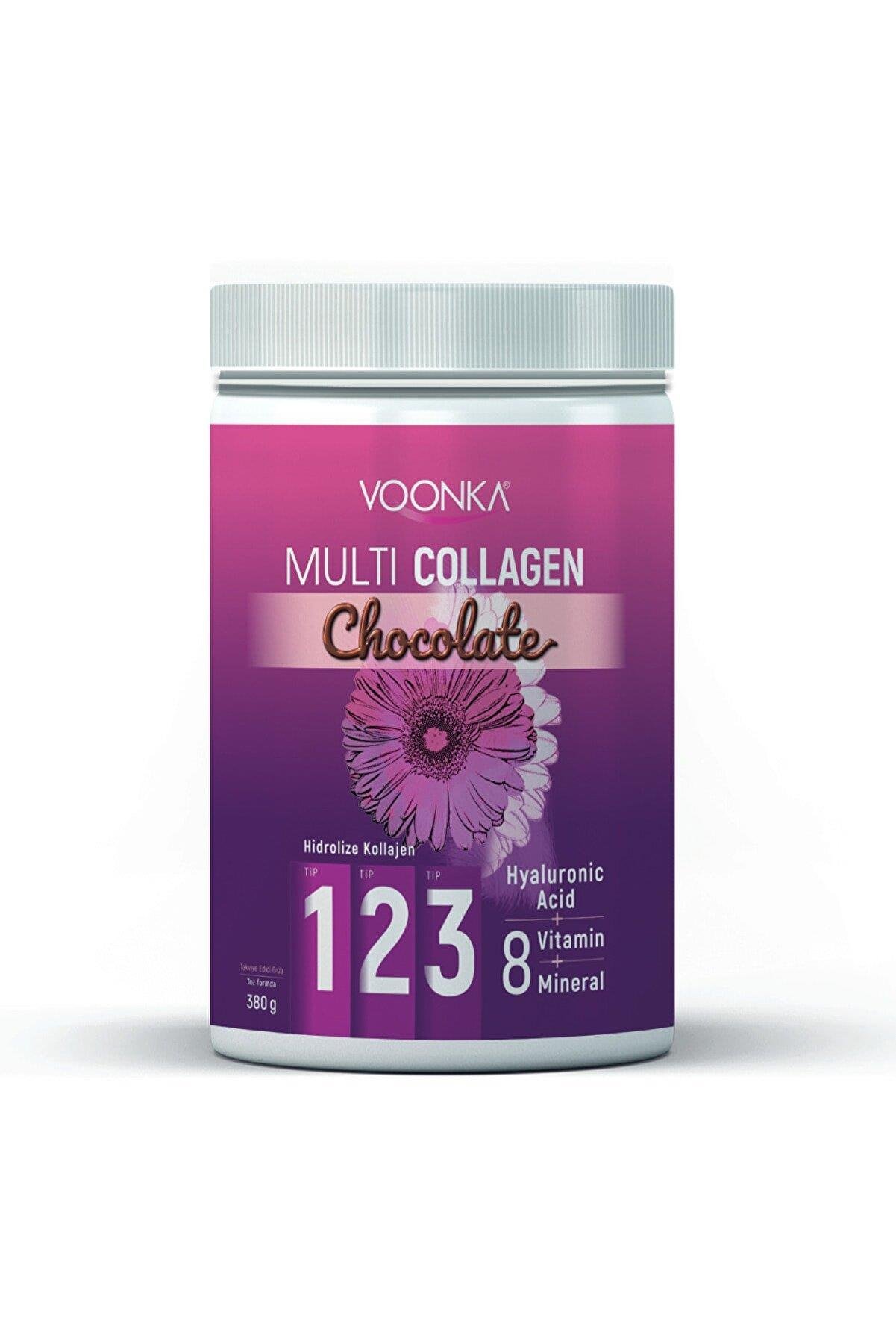 VOONKA Multi Collagen Powder 380 Gr Çikolata Aromalı