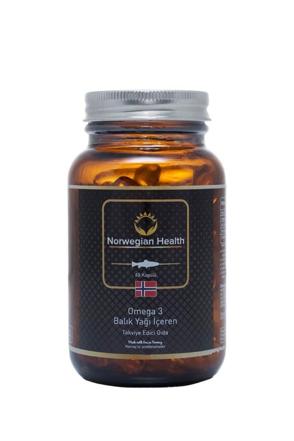 NORWEGIAN HEALTH Omega 3 60 Kapsül | Farma Ucuz