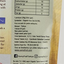 Organik Dut Kurusu (150 gr) Sunny Fruit