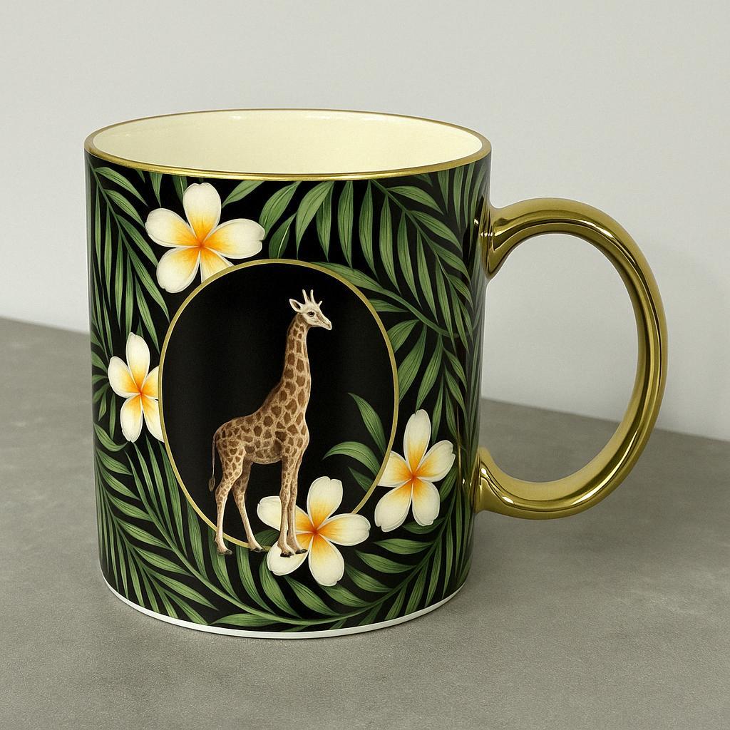 Porselen Giraffe Kupa 300ml