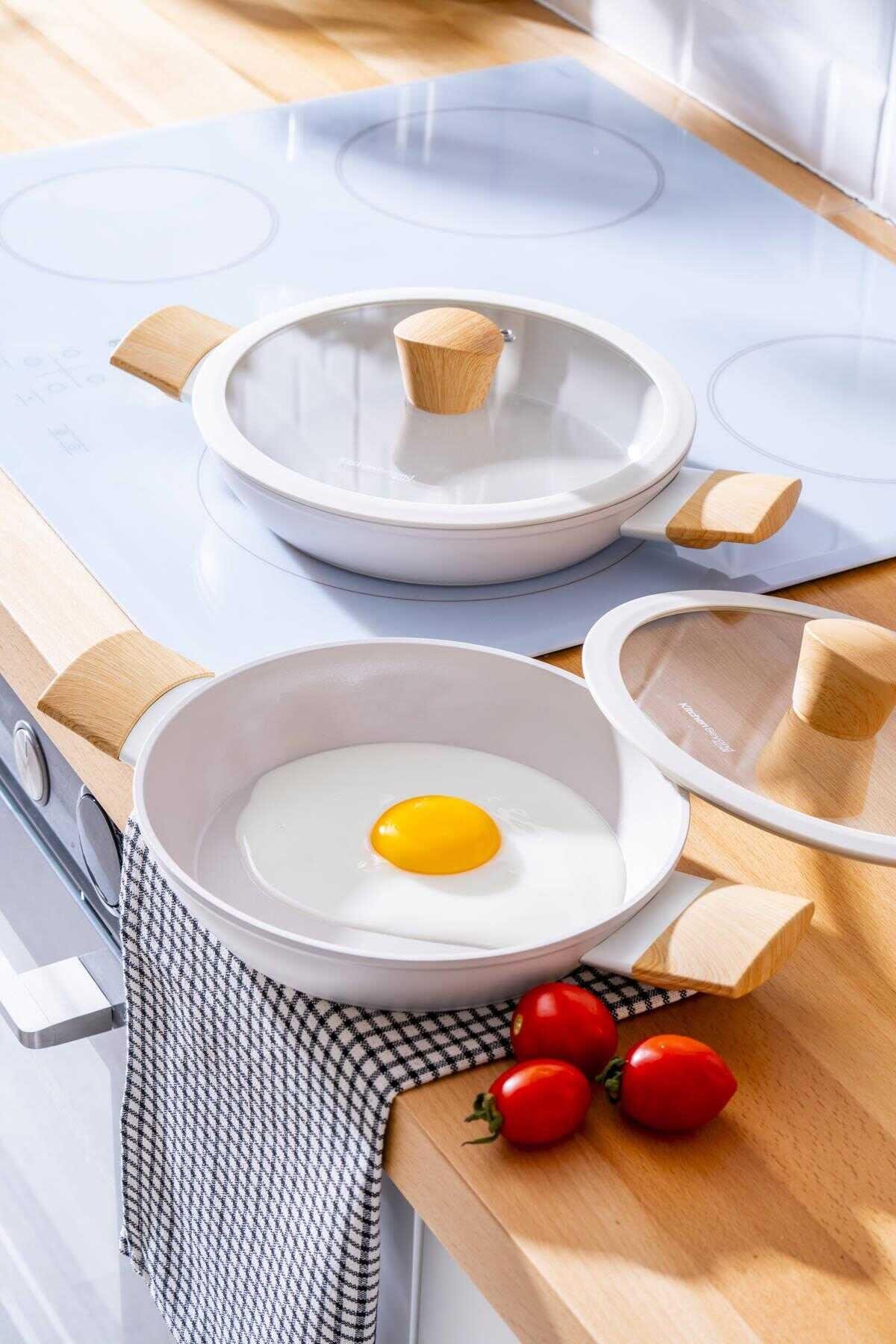 Ultimate Pro 4 Parça Sahan Seti Ahşap Kulp