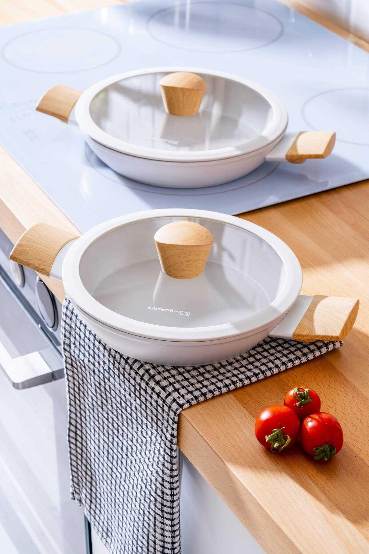 Ultimate Pro 4 Parça Sahan Seti Ahşap Kulp