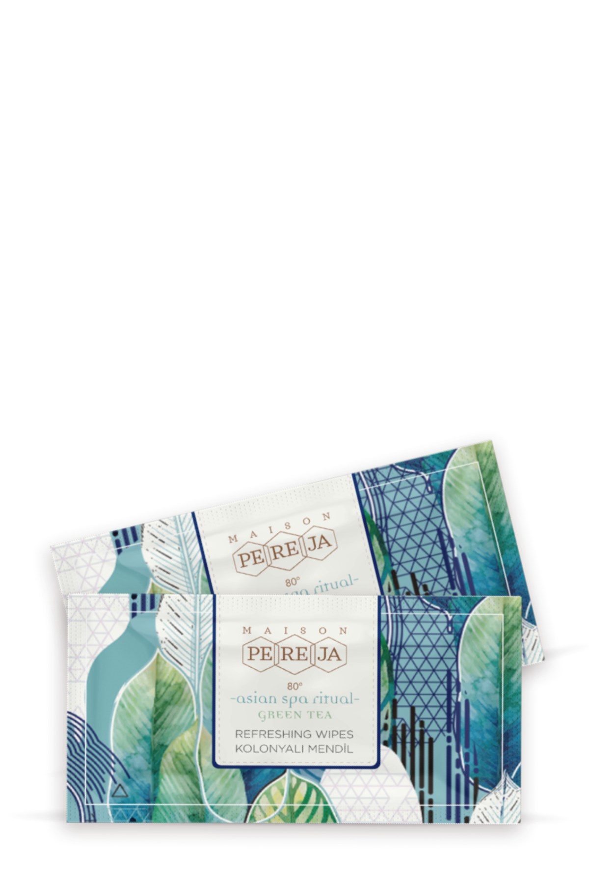 Green Tea 80˚ Asian Spa Kolonyalı Mendil 12'li - Maison Pereja