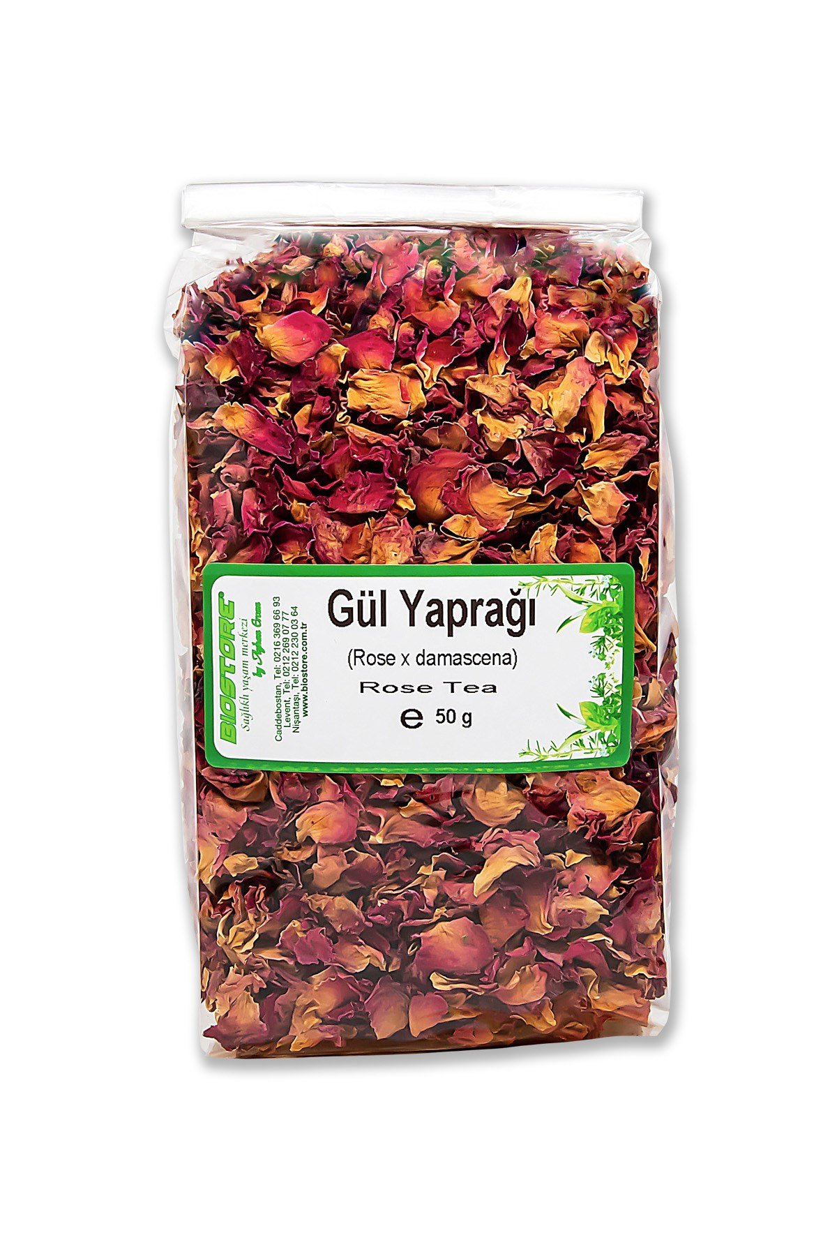 BioStore Gül Yaprağı Kurusu 50 G | Doğal ve Aromatik | Bio Store