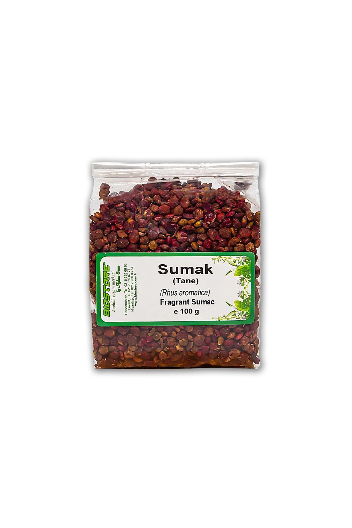 BioStore Tane Sumak 100 G - Yemeklerinize Ekşi Bir Dokunuş | Bio Store