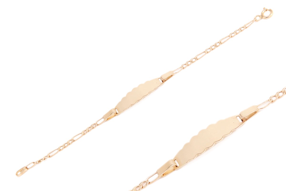 14 Ayar Altın Çocuk Künyesi aydogankuyumcu.com