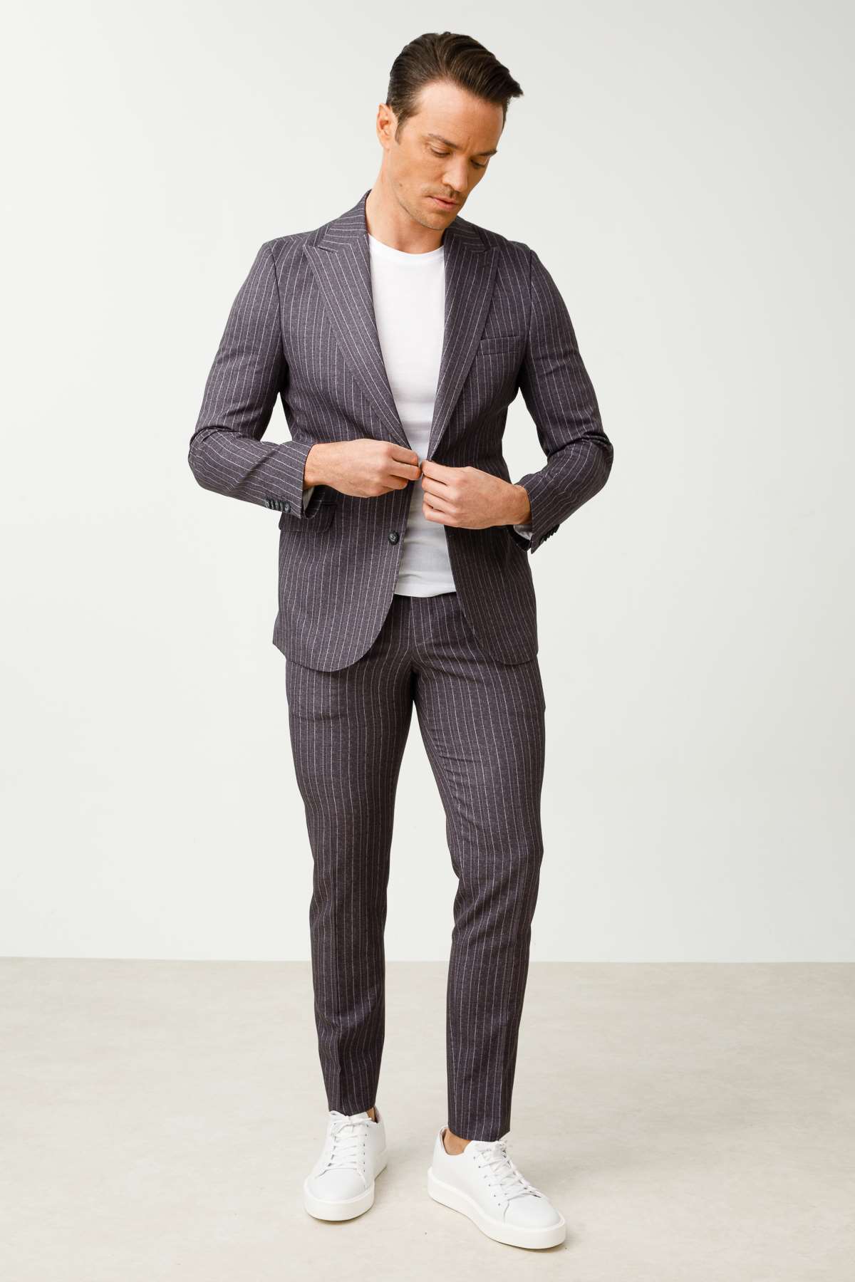 ERKEK ANTRASİT SLIM FIT / DAR KALIP STD TAKIM ELBİSE