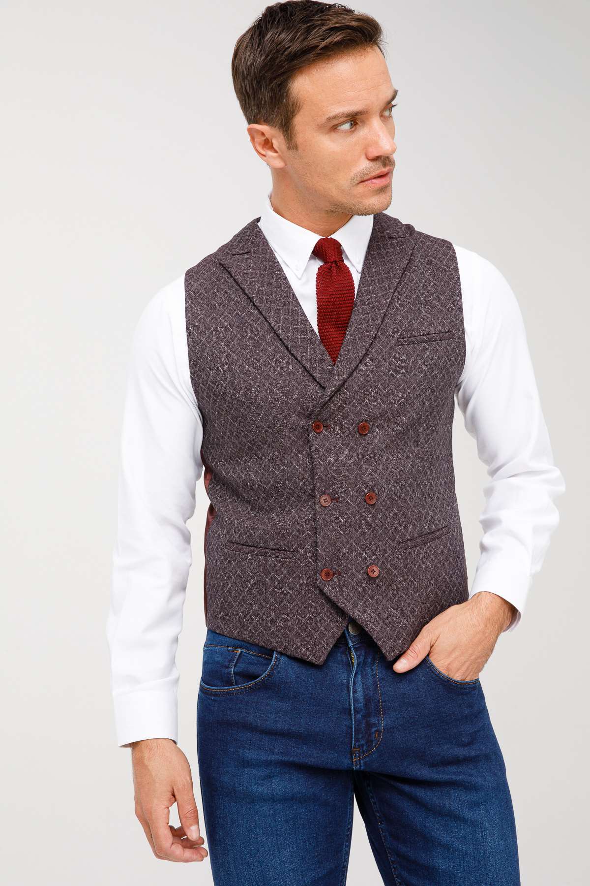 ERKEK BORDO SLIM FIT / DAR KALIP STD YELEK - İGS Online