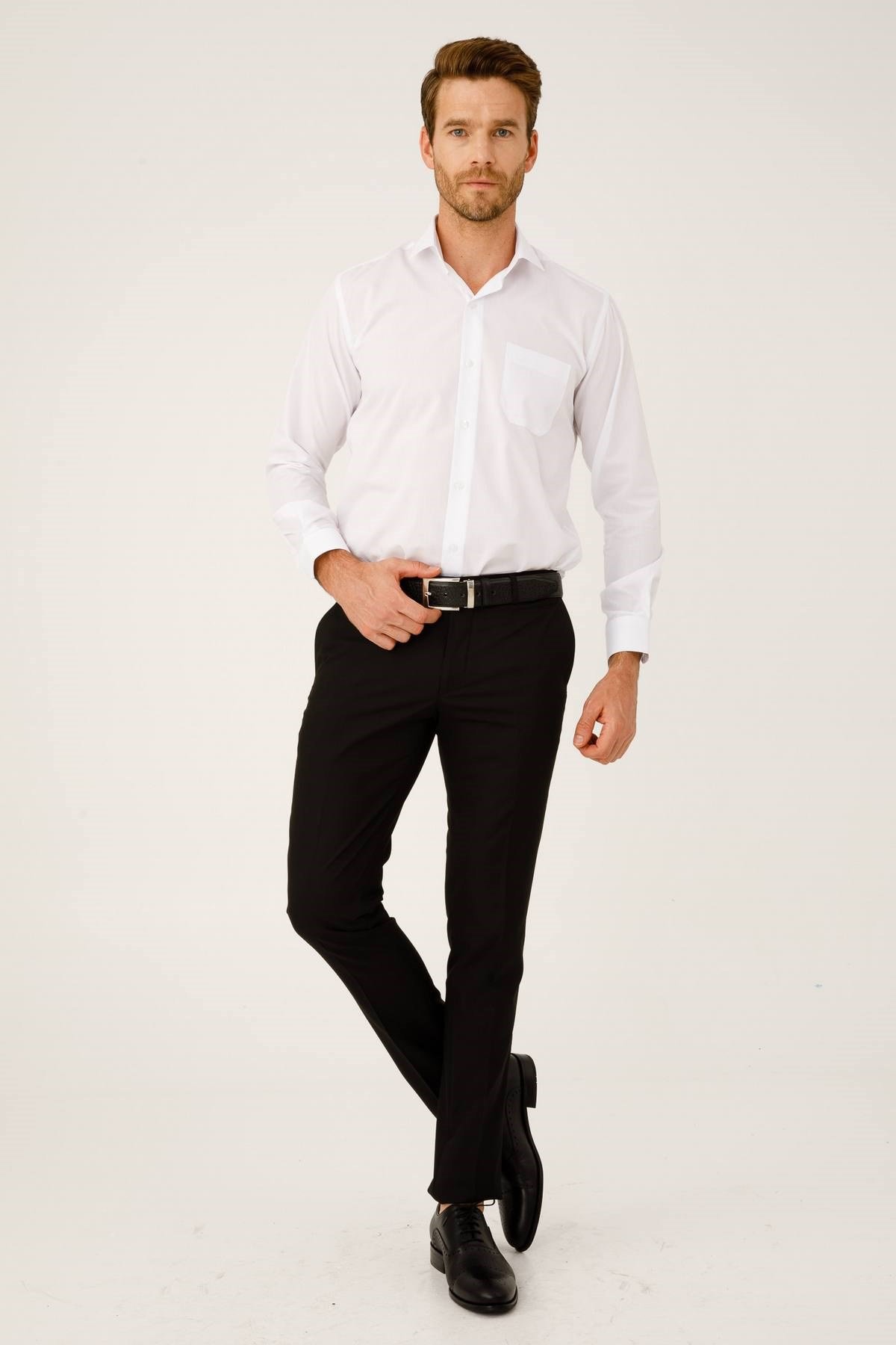 ERKEK SİYAH SLIM FIT / DAR KALIP STD PANTOLON - İGS Online