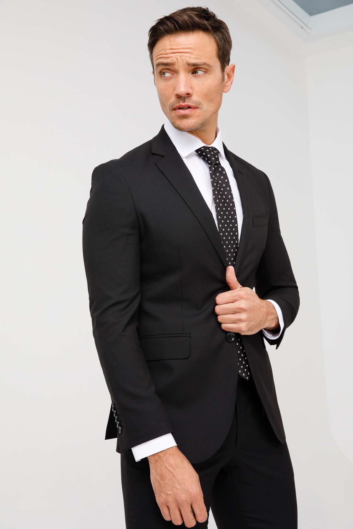 ERKEK SİYAH SLIM FIT / DAR KALIP STD TAKIM ELBİSE - İGS Online