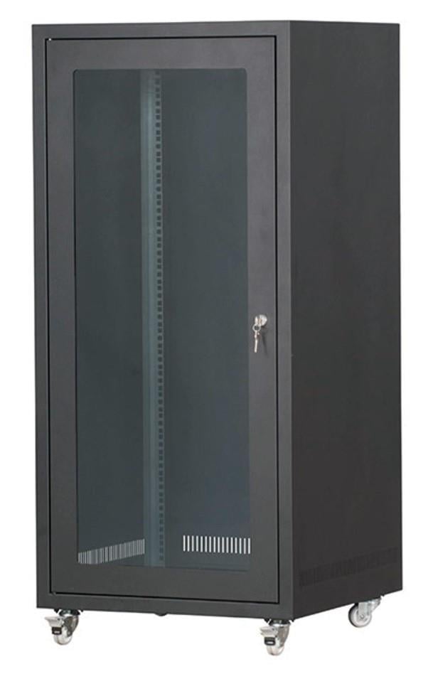 SETRACK 20U 600X600 CAMLI TEKERLEKLİ RACK KABİNET