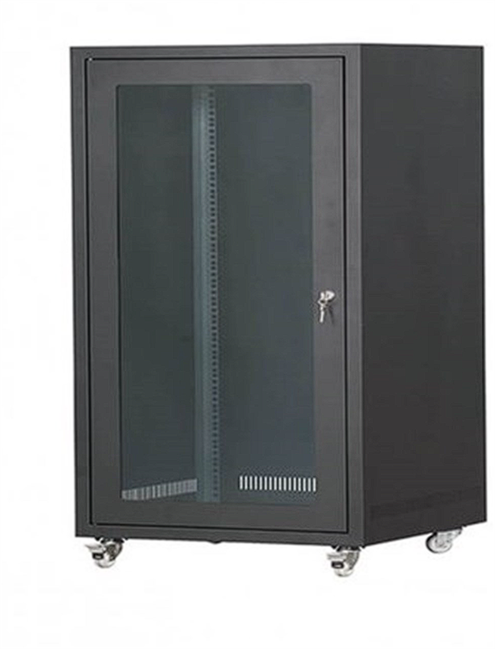 SETRACK 42U 600X1000 TEKERLEKLİ CAMLI RACK KABİNET