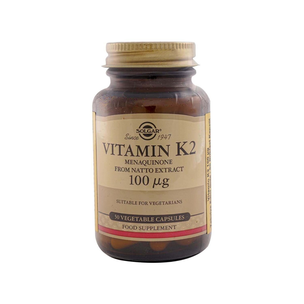 Solgar Vitamin K2 100 mcg 50 Tablet Fiyatları | Dermosiparis.com
