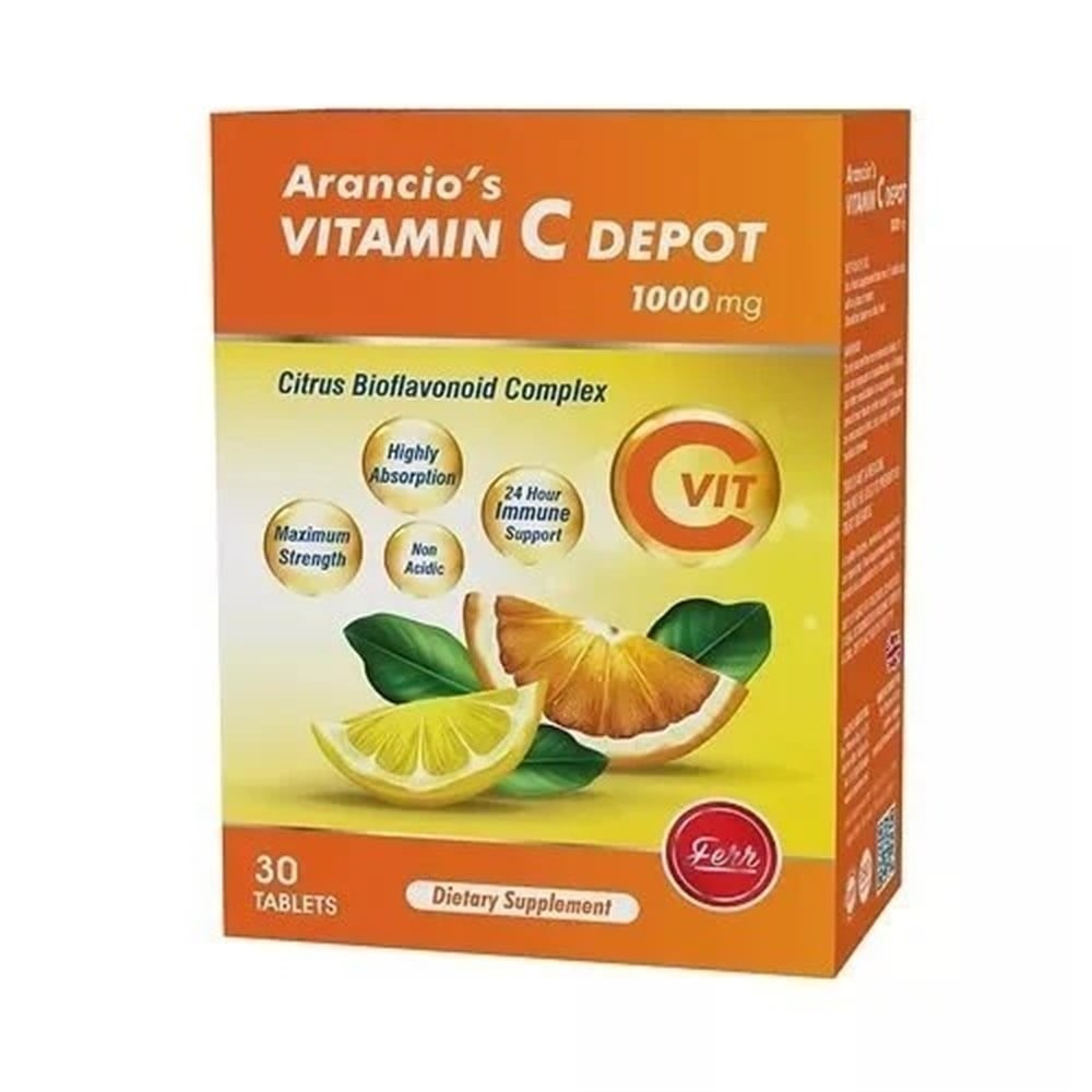 Ferr Pharma Arancio's Vitamin C Depot 1000 mg 30 Tablet